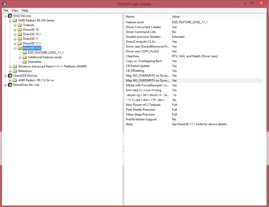 DirectX Caps Viewer - DirectX feature levels. | AnandTech Forums ...