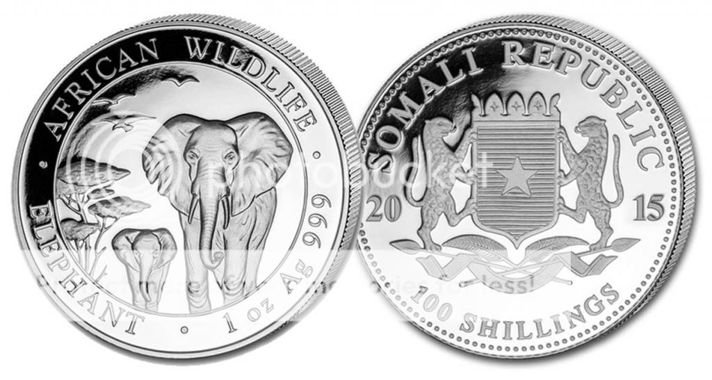 New 2015 Somali Elephant Silver Bullion Coin - Coin Community Forum